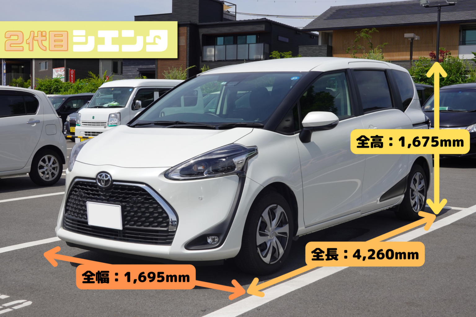 シエンタのサイズはどのくらい？ボディサイズ・荷室寸法、シートアレンジを徹底解説 | 車購入のお役立ち情報カミタケマガジン